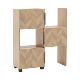 Tchibo - Schieberegal &raquo;Piazza&laquo; - 47x34,7x101,6cm - schwarz - Holz / Kunststoff / Metall
