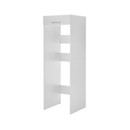 respekta Waschmaschinenschrank - 67,5x67,5x200cm - wei&szlig; - Holz / Metall