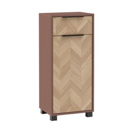 Tchibo - Highboard &raquo;Piazza&laquo; - 40,3x33x91cm - schwarz - Holz / Kunststoff / Metall