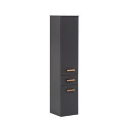 Tchibo - Hochschrank &raquo;Duo&laquo; - 32,5x35,5x160cm - anthrazit - Holz / Metall / Holz
