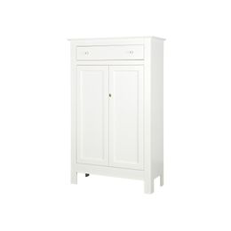 Tchibo - Schrank - 93x40x150cm - wei&szlig; - Holz / Porzellan / Metall