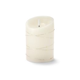 Tchibo - LED-Echtwachskerze mit Microlichterkette - creme