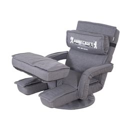 Roba Minecraft Loungesessel mit Beinen und Armlehne - 62x60x80cm - grau -