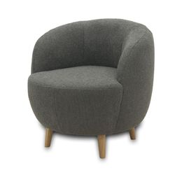 Domo Sessel &raquo;Ahus&laquo; - 72x76x72cm - dunkelgrau - Polyester / Acryl / Baumwolle