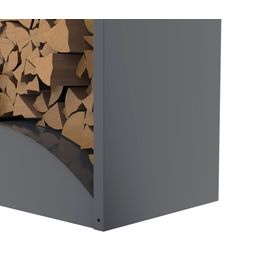 Tchibo - Bogen-Kaminholzregal - 98x52x160cm - anthrazit -