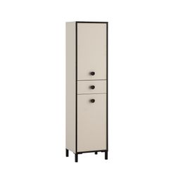 Tchibo - Hochschrank &raquo;Edda&laquo; - 40,5x33x163,5cm - schwarz - Holz / Metall / Kunststoff
