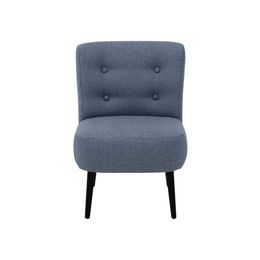Max Winzer Cocktail-Sessel &raquo;Fiona&laquo; - 58x68x78cm - schwarz - Polyester / Holz / Buchenholz
