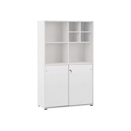 Tchibo - 3-teiliges B&uuml;rom&ouml;bel-Set &raquo;Serie 400&laquo; - 100,1x41x83,6cm - silber - Holz / Holz / Metall