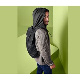 Tchibo - Urbaner Rucksack mit Kapuze - schwarz
