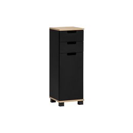 Tchibo - Unterschrank &raquo;Emmik&laquo; - 30,5x32,5x88cm - schwarz - Holz / Kunststoff / Metall