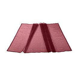 Tchibo - Organza-Meterware mit Pailletten-Stickerei - dunkelrot