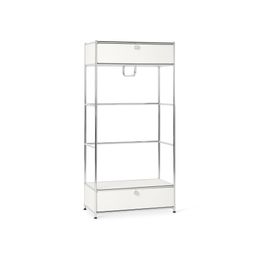 Tchibo - Ankleide Metall &raquo;Cn3&laquo; mit 2 Schubladen - 77x40x160,5cm - chrom -