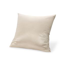Tchibo - Seiden-Baumwoll-Kopfkissenbezug - beige