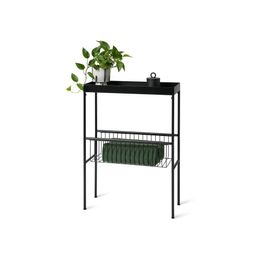 Tchibo - Schmale Konsole mit Ablagefl&auml;chen - 60x25x81cm - schwarz - Metall