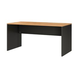 Tchibo - Schreibtisch &raquo;Lissabon&laquo; - 158x79x75cm - braun - Holz / Acryl / Papier