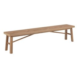 Tchibo - Sitzbank mit Fischgr&auml;tmuster - 200x36x45cm - braun - Eichenholz / Holz