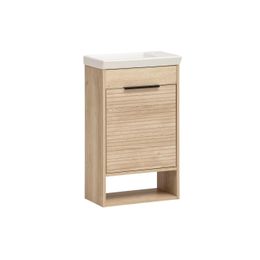 Tchibo - Waschtisch &raquo;Mads&laquo; - 45,5x27,5x78cm - schwarz - Holz / Metall / Keramik