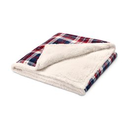 Tchibo - Wende-Kuscheldecke - wei&szlig;