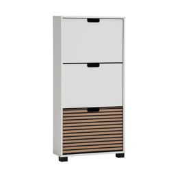 Tchibo - 2er-Schuhschrank &raquo;Ryker&laquo; - 59,8x19,5x124cm - schwarz - Holz / Kunststoff / Metall