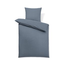 Tchibo - Premium Baumwoll-Bettw&auml;sche - dunkelblau