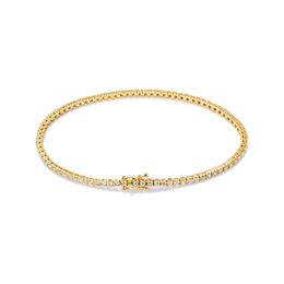 Tchibo - 585 Gold-Armband mit 81 Brillanten - gold