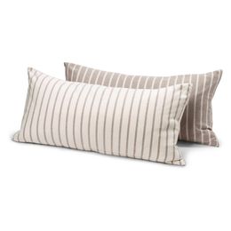 Tchibo - 2 Flanell-Kopfkissenbez&uuml;ge - taupe