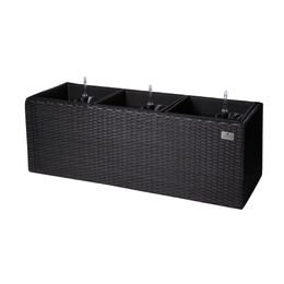 Tchibo - Pflanzgef&auml;&szlig; aus Polyrattan - anthrazit