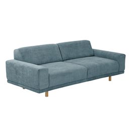 Tchibo - Sofa 2 - 202x92x70cm - hellblau - Polyester / Polyamid / Buchenholz