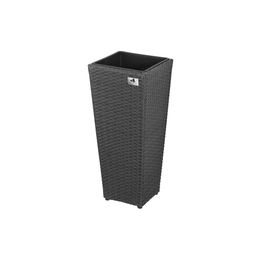 Tchibo - Pflanzs&auml;ule aus Polyrattan - anthrazit
