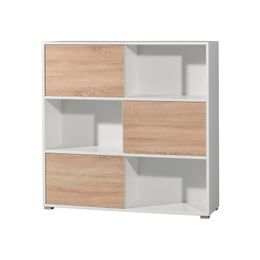Tchibo - Kleines Schiebet&uuml;rregal &raquo;Slide&laquo; - 120x35x119cm - braun - Holz