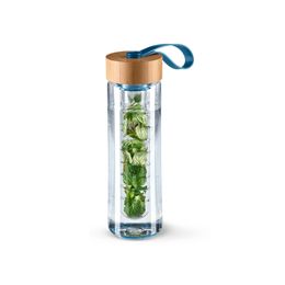 Tchibo - Trinkflasche mit Aroma-Einsatz - blaugrau