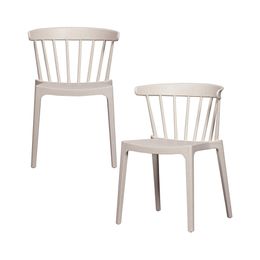 Tchibo - Woood 2 Gartenst&uuml;hle - 52x53x75cm - wei&szlig; - Polypropylen