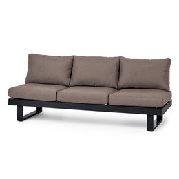 Tchibo - Premium-2-in-1-Sofa-Liege mit Sunbrella -Stoff - 210x77x79cm - schwarz - Aluminium / Acryl / Polyurethan