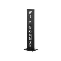 Tchibo - Standschild &raquo;Willkommen&laquo; - schwarz