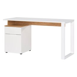 Tchibo - Schreibtisch mit Container &raquo;Hasselt&laquo; - 140x61x74cm - braun - Holz