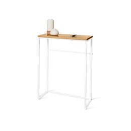 Tchibo - Konsolentisch mit Eichenholz - 70x30x89cm - braun - Metall / Eichenholz