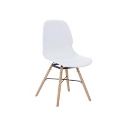 Tchibo - Stuhl &raquo;Amy&laquo; - 45x53,5x82cm - schwarz - Polypropylen / Buchenholz / Metall
