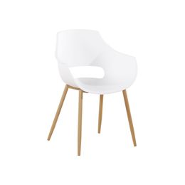 Tchibo - Stuhl &raquo;Alice&laquo; - 59x58x85cm - wei&szlig; - Polypropylen / Stahl