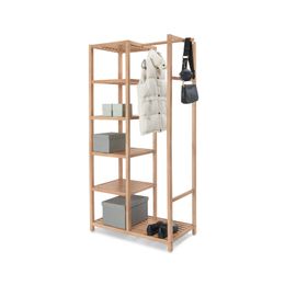 Tchibo - Ordnungsregal - 88x44x160cm - braun - Rubberwood-Holz
