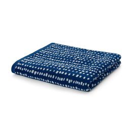 Tchibo - Jacquard-Badetuch - dunkelblau