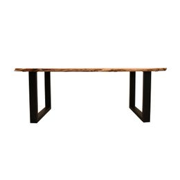 DeVries Esstisch &raquo;Catania&laquo; - 200x90x77cm - schwarz - Akazienholz / Metall