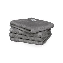 Tchibo - Sch&ouml;ner WOHNEN-Kollektion 4 Handt&uuml;cher &raquo;Cuddly&laquo; - anthrazit
