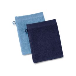 Tchibo - 2 Waschlappen - dunkelblau
