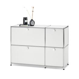 Tchibo - Sideboard &raquo;Cn3&laquo; mit 4 Klappen - 115,5x40x82,5cm - chrom - Stahl / Aluminium / Kunststoff