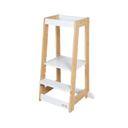 Roba Lernturm holz wei&szlig; - 54x43,5x88cm - wei&szlig; - Holz / Holz