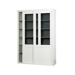 Tchibo - Schiebet&uuml;renschrank &raquo;Vince&laquo; - 147x46x208cm - wei&szlig; - Holz / Glas
