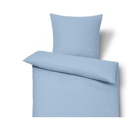 Tchibo - Leinen-Bettw&auml;sche - hellblau