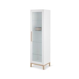 Tchibo - Hohe Vitrine &raquo;Eklund&laquo; mit Glast&uuml;r - 50x42x180cm - braun - Holz / Eichenholz / Glas