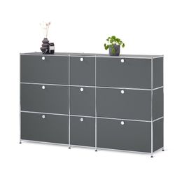 Tchibo - Kommode &raquo;Cn3&laquo; mit 9 Klappen - 190x40x120,5cm - chrom - Stahl / Aluminium / Kunststoff
