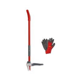 Wolf-Unkrautstecher und Gartenhandschuhe - silber
